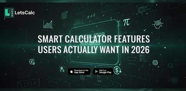 LetsCalc - Smart Text-based Calculator App | Calculate Like You Think